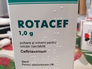 Rotacef (ceftriaxonum) антибиотик в уколах. Отдам даром!