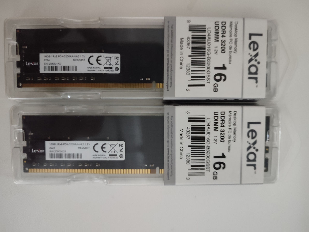 RAM DDR5-DDR4-DDR3-DDR2 - 2/4/8/16/32/64 GB - Verificare / Instalare