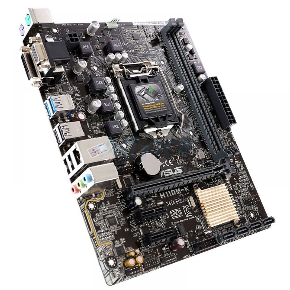 Mатеринская плата asus h110m-k (сокет 1151)
