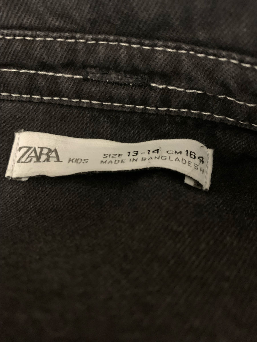 Camasa neagră denim Zara