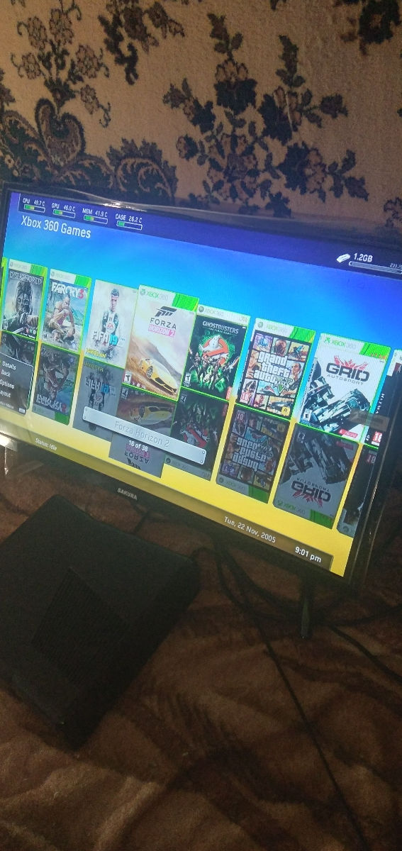 Xbox 360 прошитый + 38 игр + SSD 256 гб современная скоростная память ...