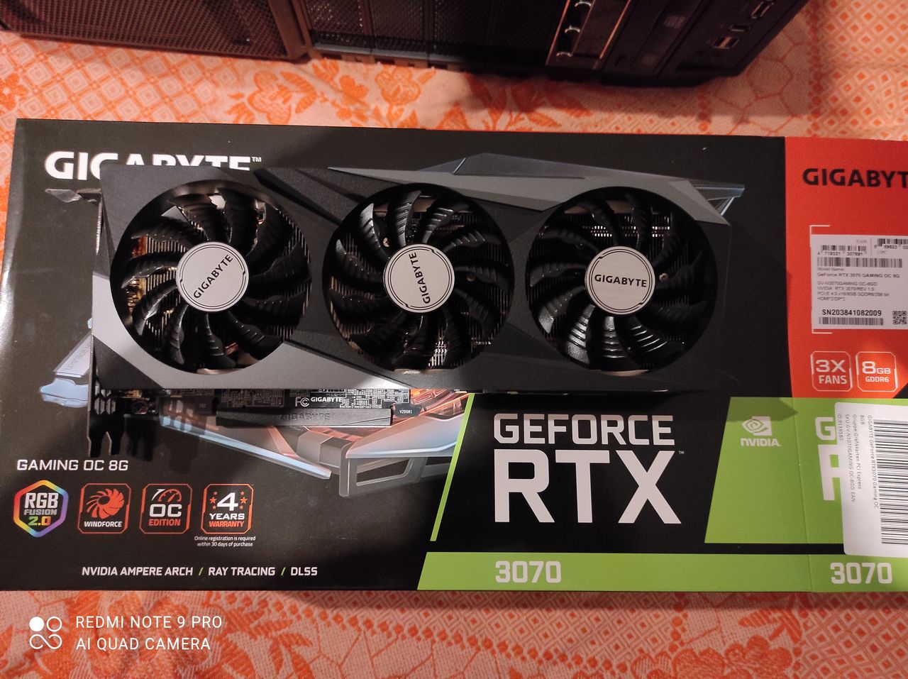 Rtx 3070 gigabyte gaming oc