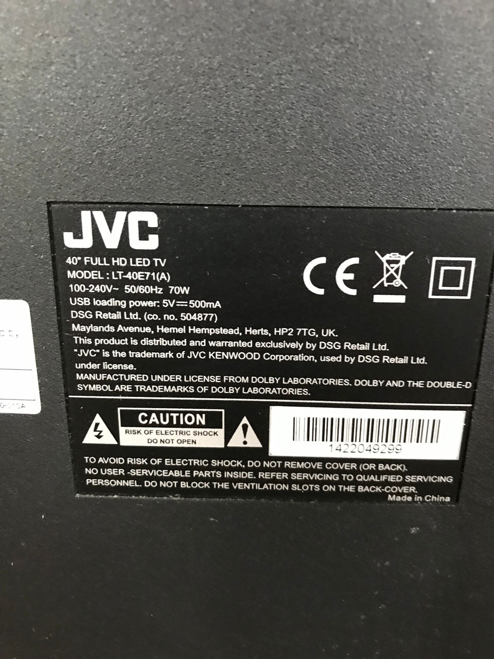 Televizor JVC 40 inch