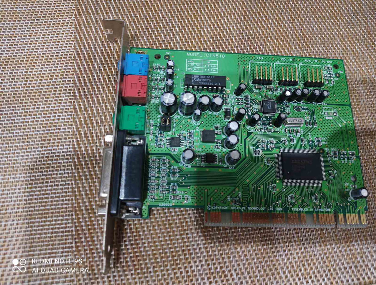 Placa de sunet. Creative Sound Blaster PCI (CT-4810) Sound Card