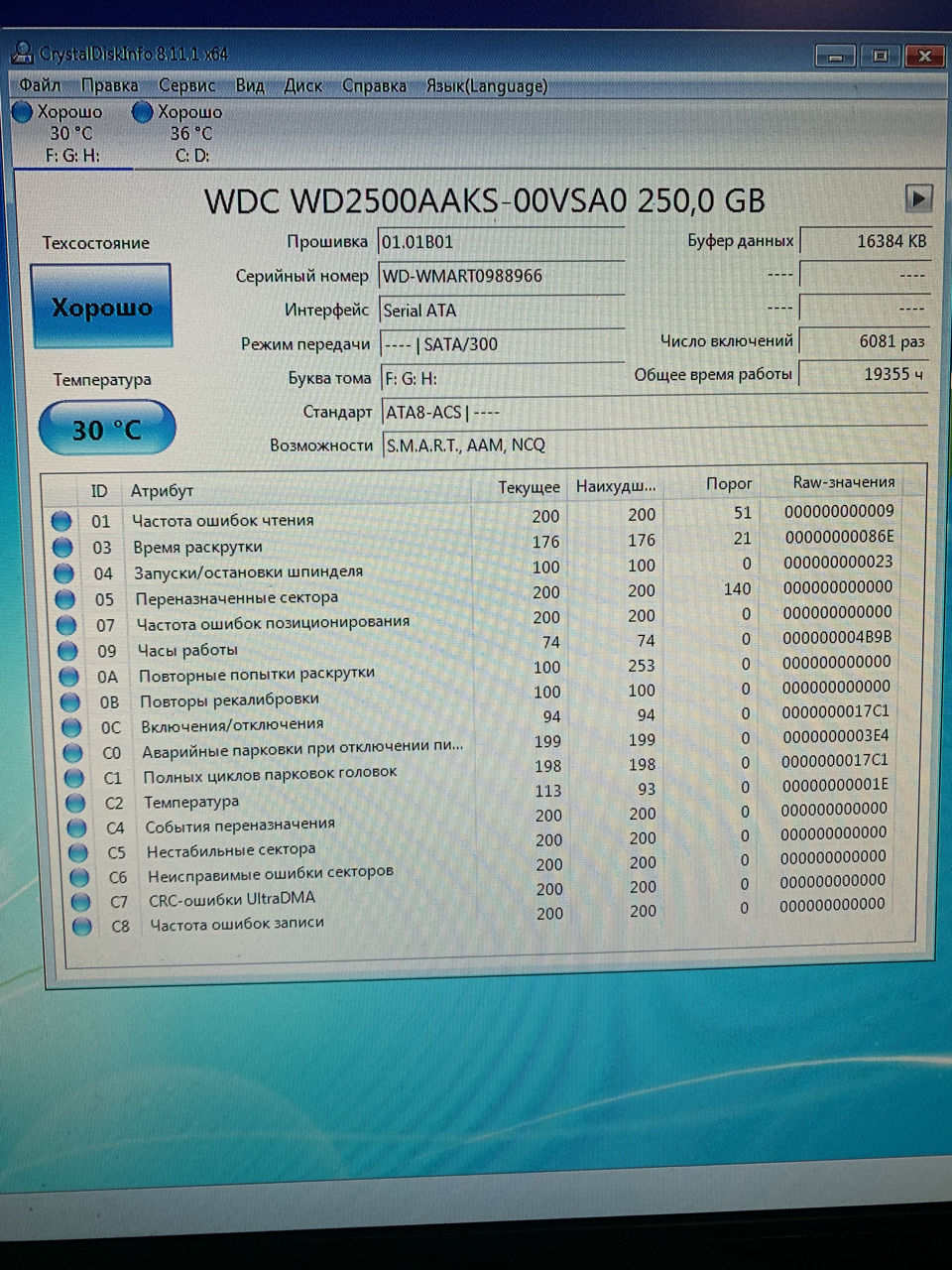 HDD 250 gb