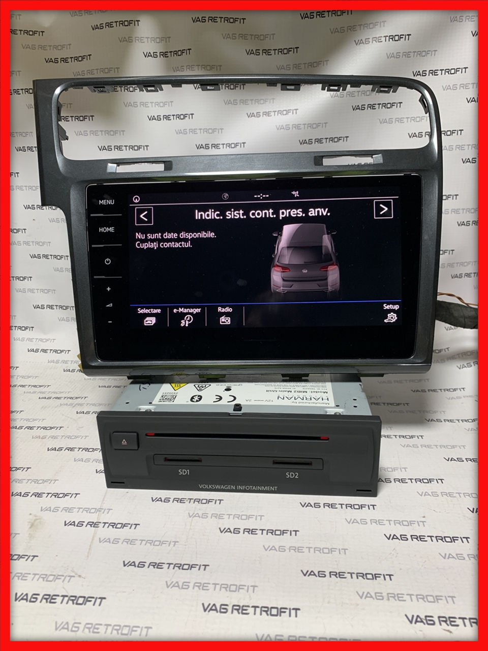 MIB2 VW CarPlay Navigatie Media VW Golf 7 Passat B8 MIB 2 8" 9.2"