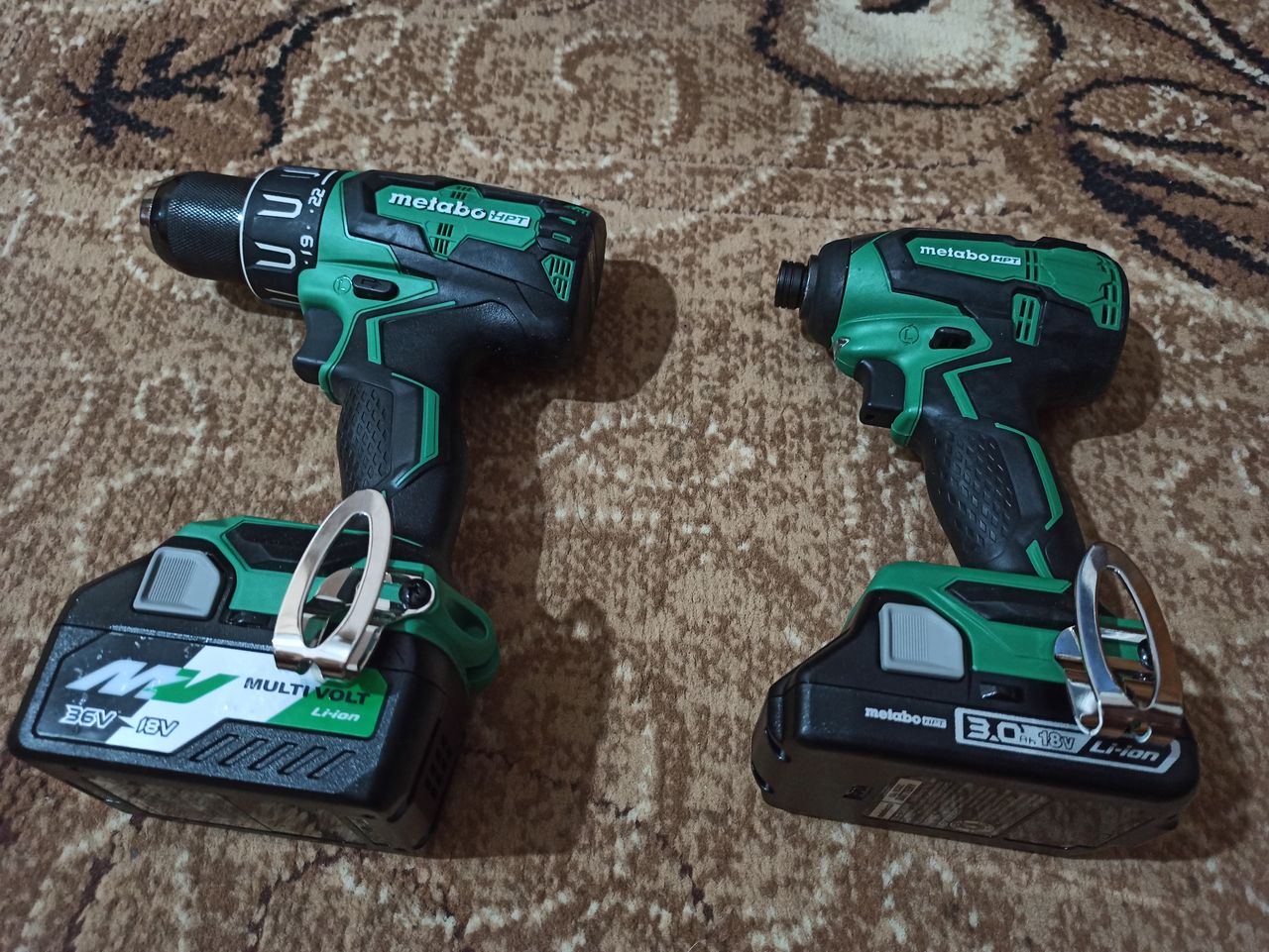 Hitachi (Hikoki) (Metabo HPT) набор шуруповерт с функцией удара и ...