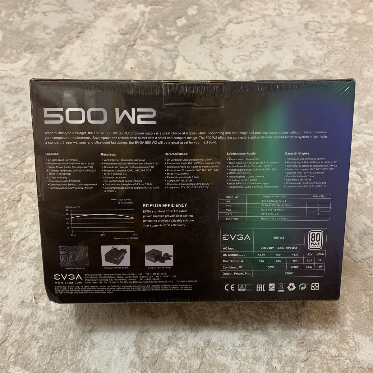 EVGA / ADATA 500W 600W 750W