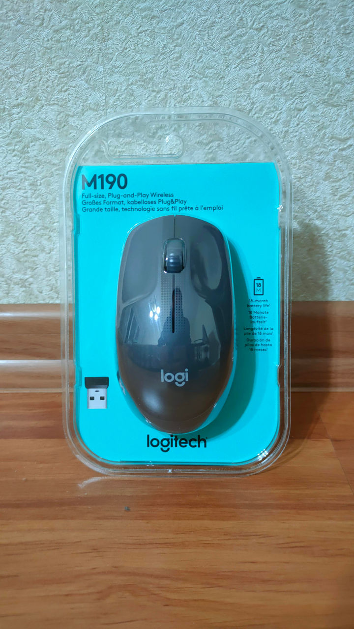 Новая мышь Logitech M190, беспроводная