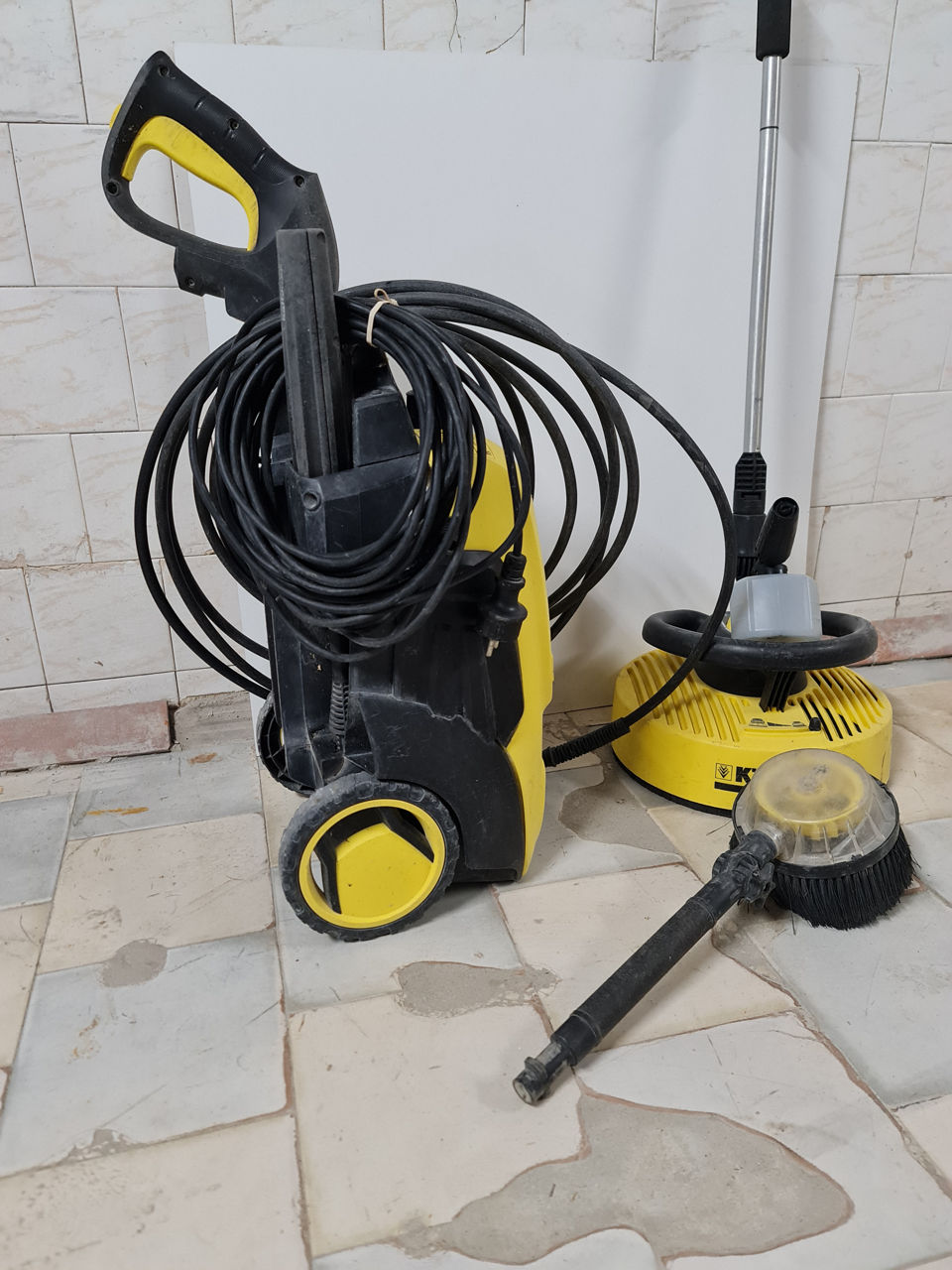 Минимойка Karcher K5 полностью в рабочем состояние с крутым комплектом