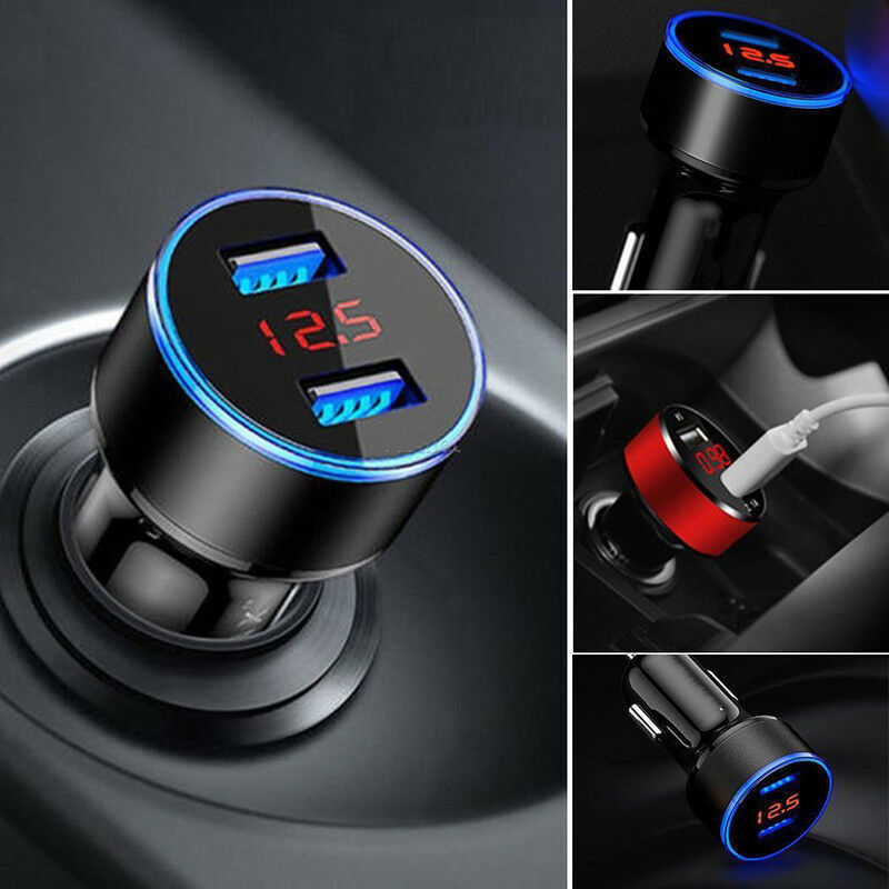 USB зарядка в прикуриватель, амперметр, вольтметр, часы, термометр