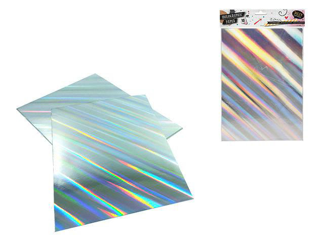 Hartie Colorata Holografica Free&Easy A4, 10 Foi