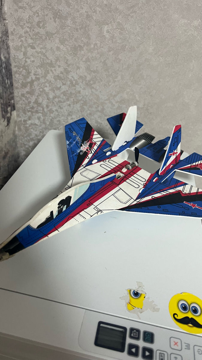 самолета YJ027 Детская игрушка Летающий самолет Синий