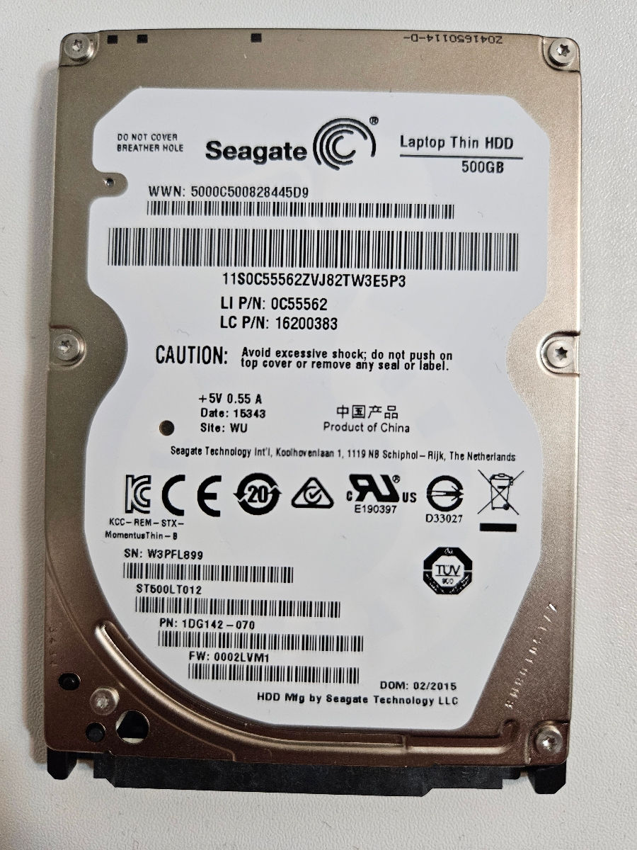 HDD Laptop Thin 500GB Segate