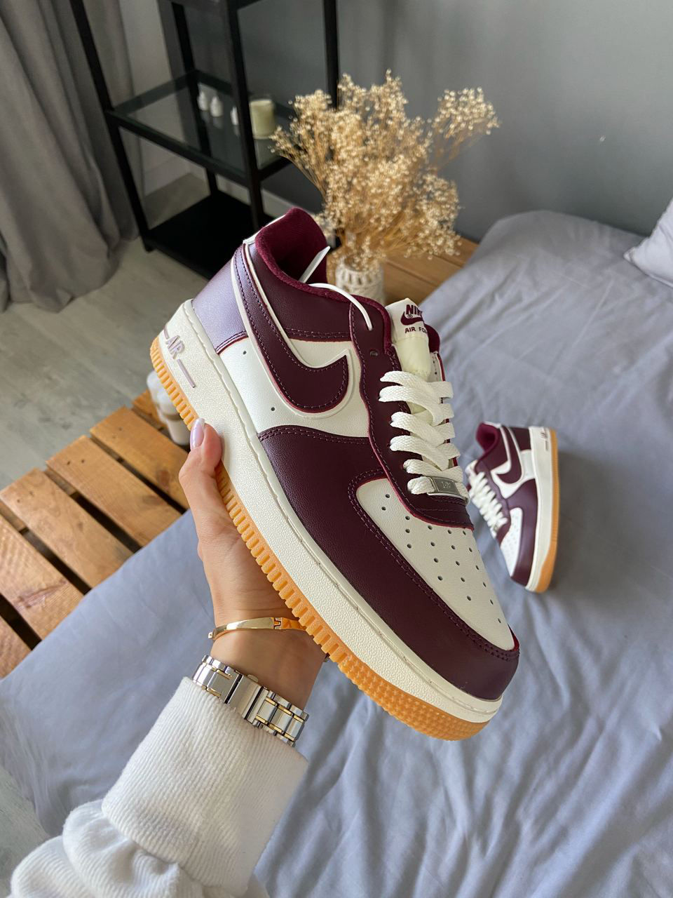 Nike Air Force 1 Low College Pack Night Maroon