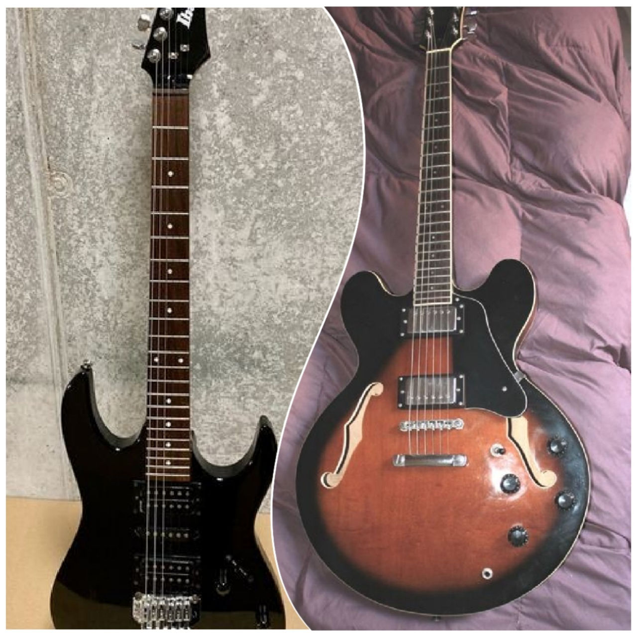 Ibanez GSA, Cane-Samick ES-335. 1980s Vintage Guitar. Jazz guitar blues ...