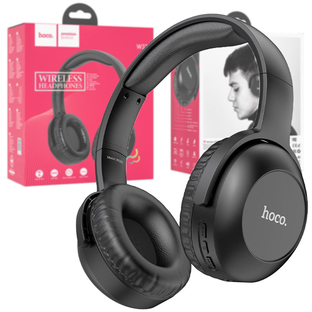 Căști Hoco W33 Art sound fără fir cu fir