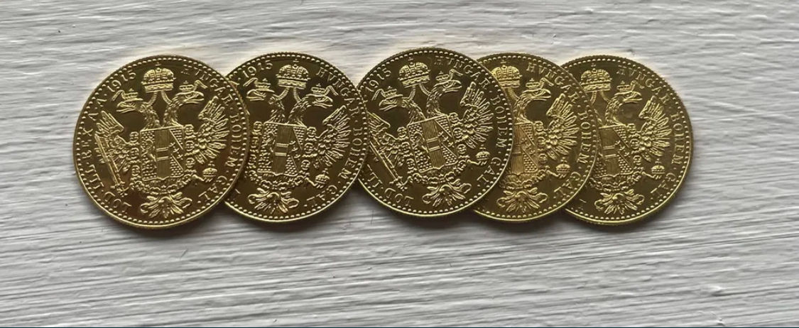 Vând monede aur - 1 Ducat Franz Joseph- 10 buc