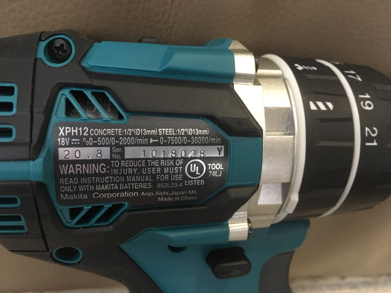 Makita-XPH12 /18V LXT/XPT/ BL-motor/ Makita DDF484