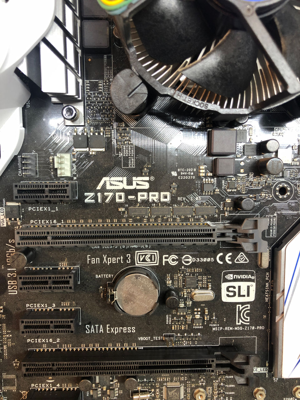 Z170 PRO + 8GB RAN + CPU