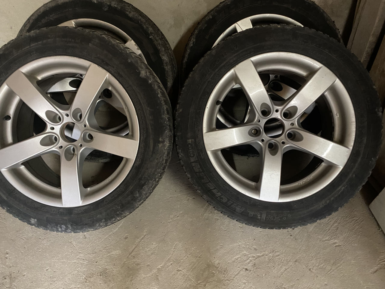 Jante cu anvelope BMW E60, R17, 5x120