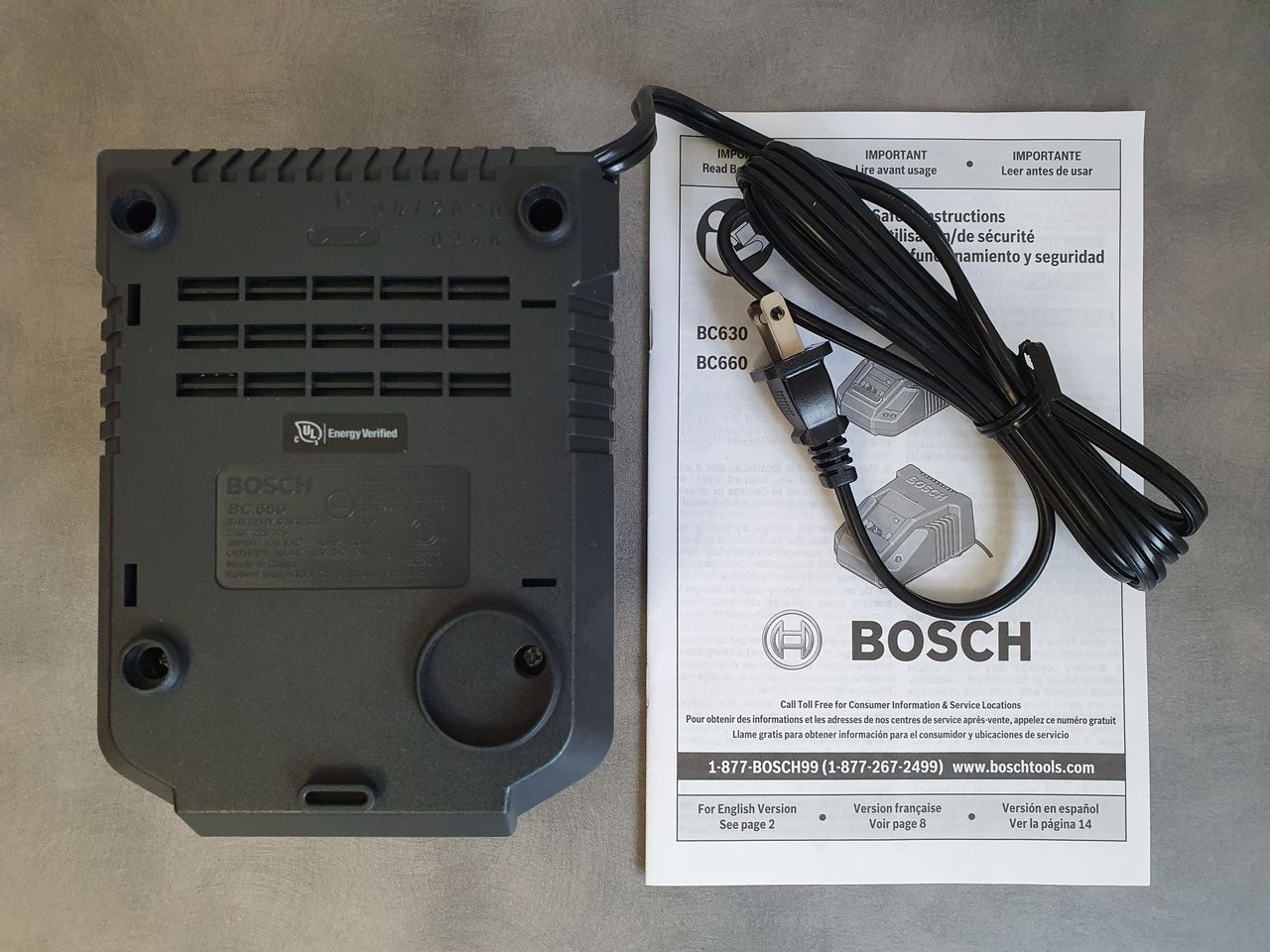 Bosch BC660 Battery Charger 10.8V-18V