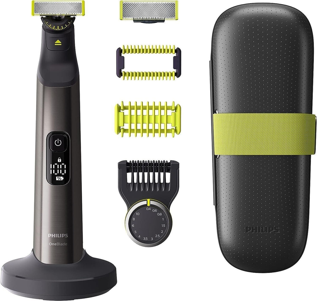 Philips One Blade Pro QP6651/30 Триммер для лица и тела с насадками и ...