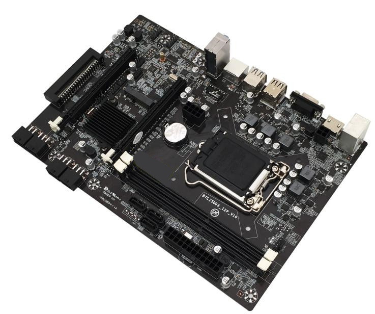 Riserless Motherboard на 12 видеокарт B250 LGA1151