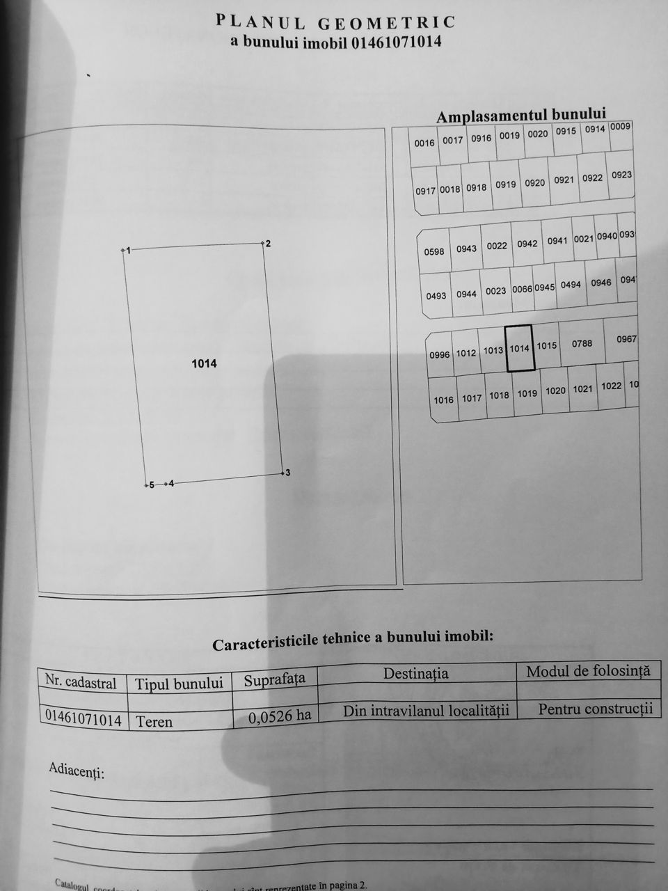 Teren pentru constructii