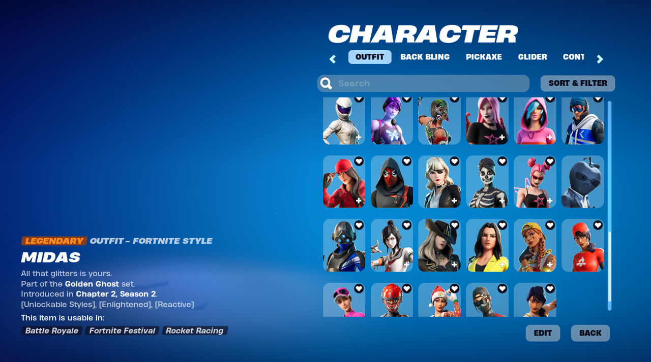 Cont fortnite stackat OG