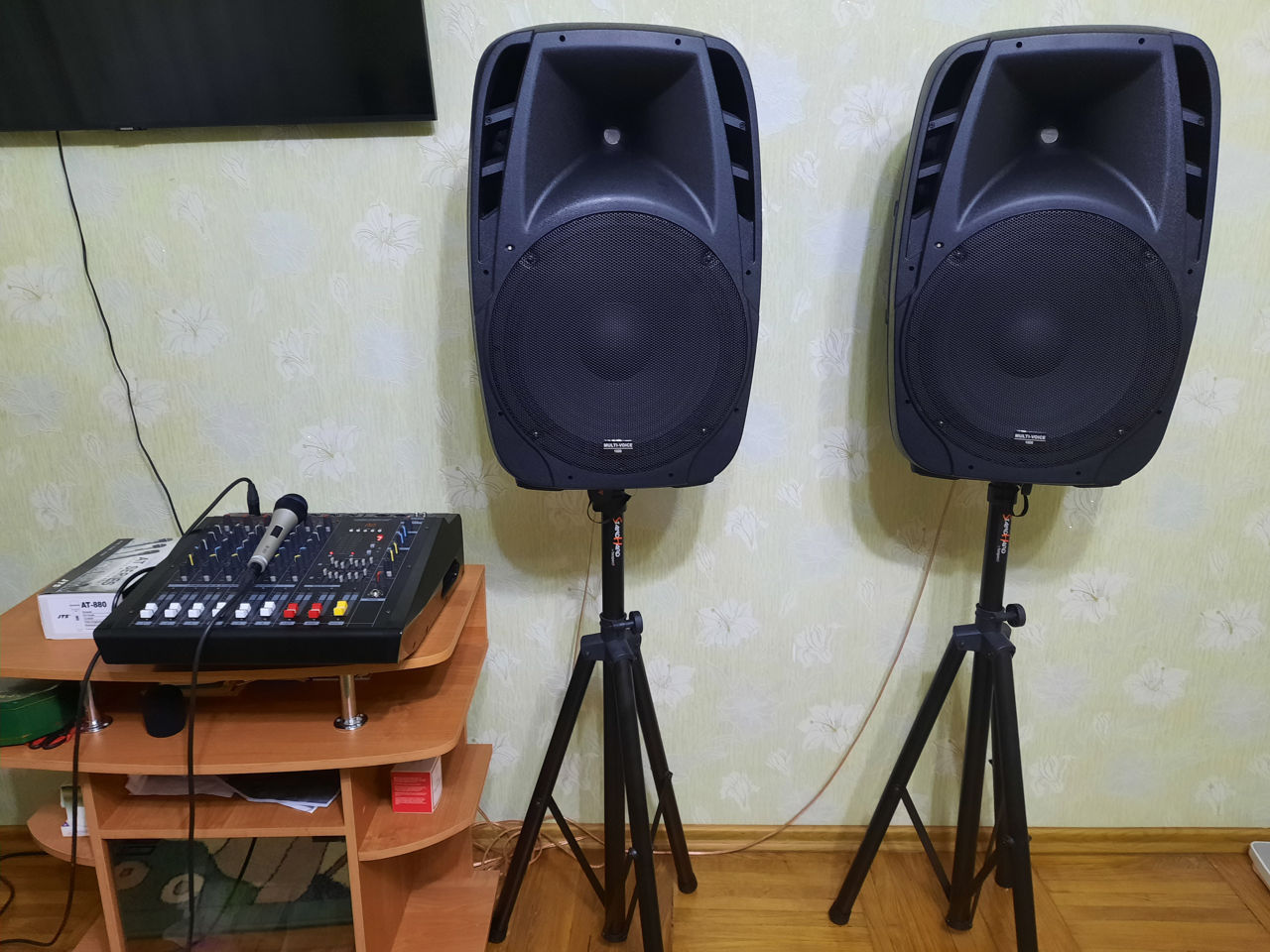 Set boxe, mixer-amplificator 1000 w