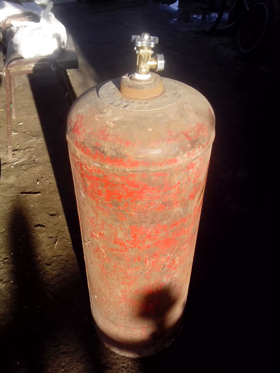 Balon de gaz la plitca