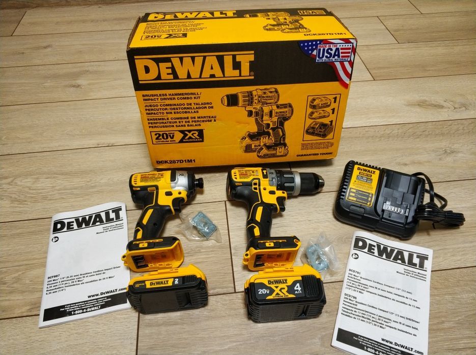 Dewalt DCK287D1M1 - набор бесщеточный ударный шуруповерт Dewalt DCD796 ...