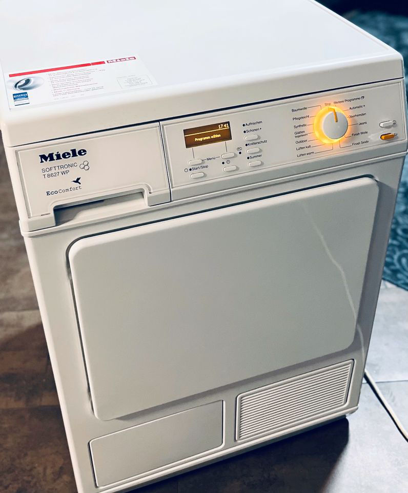 Miele Softtronic T8627 WP ecocomfort uscatoru este pe frion compresor