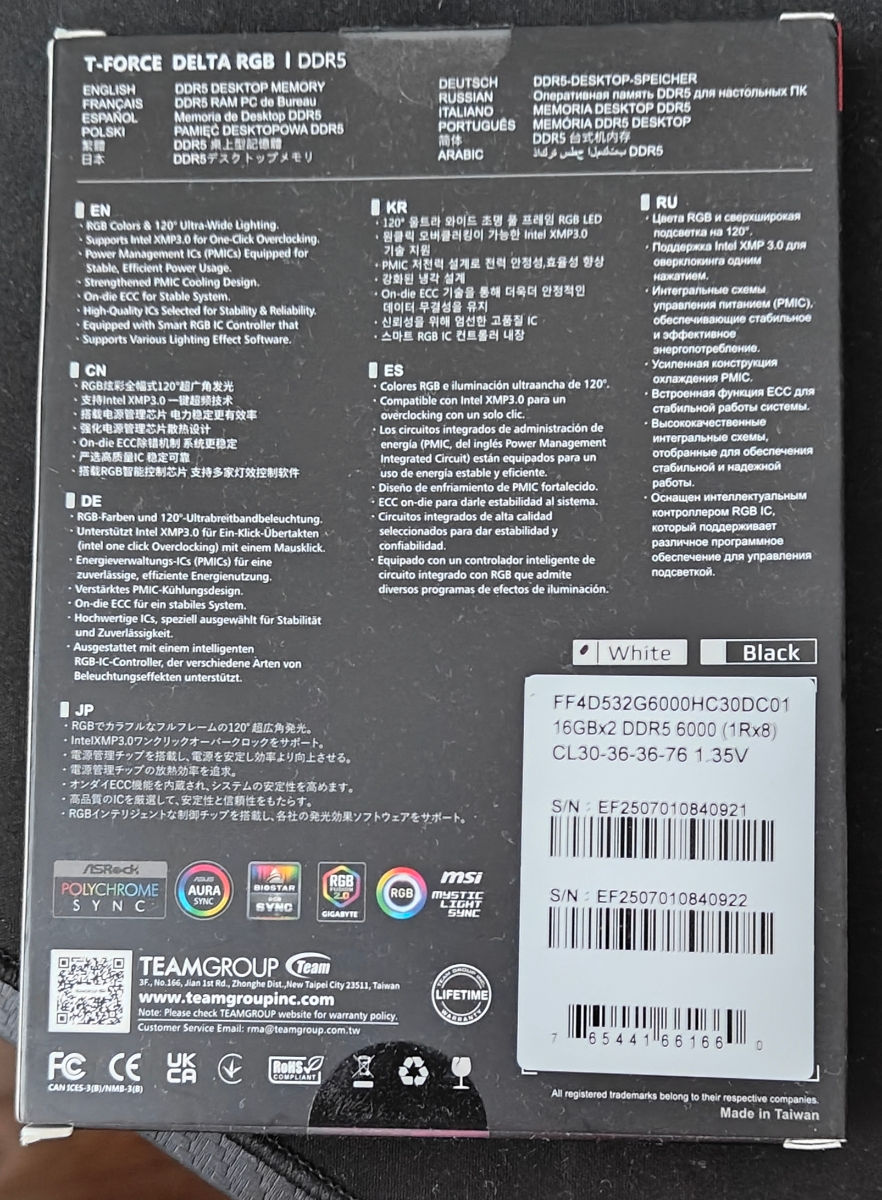 T- Force Delta RGB 32 gb