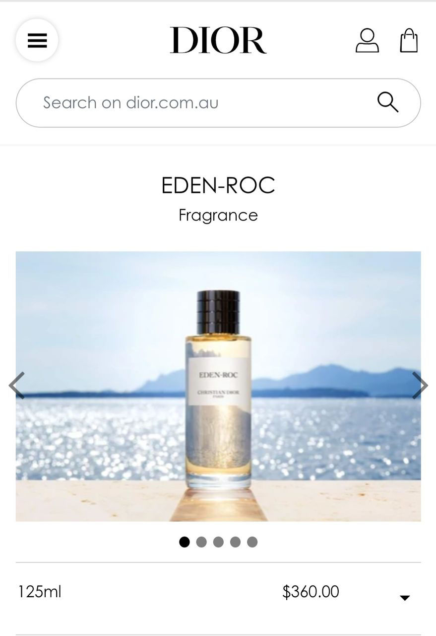 Parfum Dior Eden Roc original