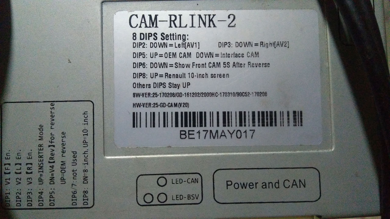 Renault Cam-Rlink 2 blok pt 4 camere.kadjar talisman.megan 4