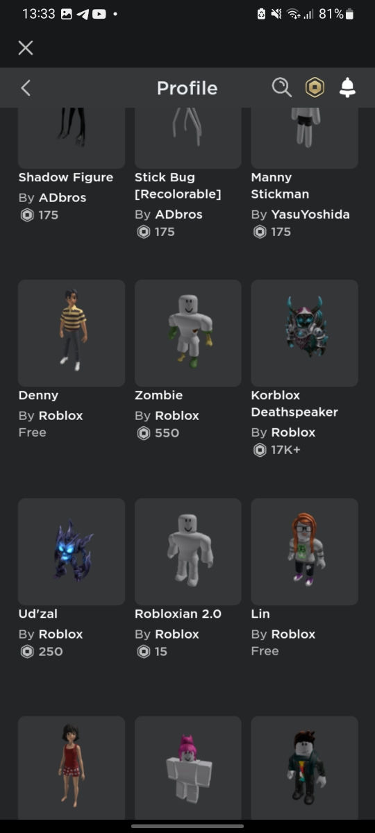 Cont de roblox cu korblox