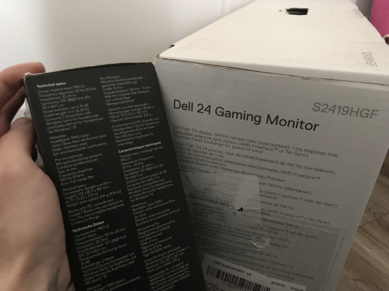 i5 4590 / gtx1660 / S2419HGF