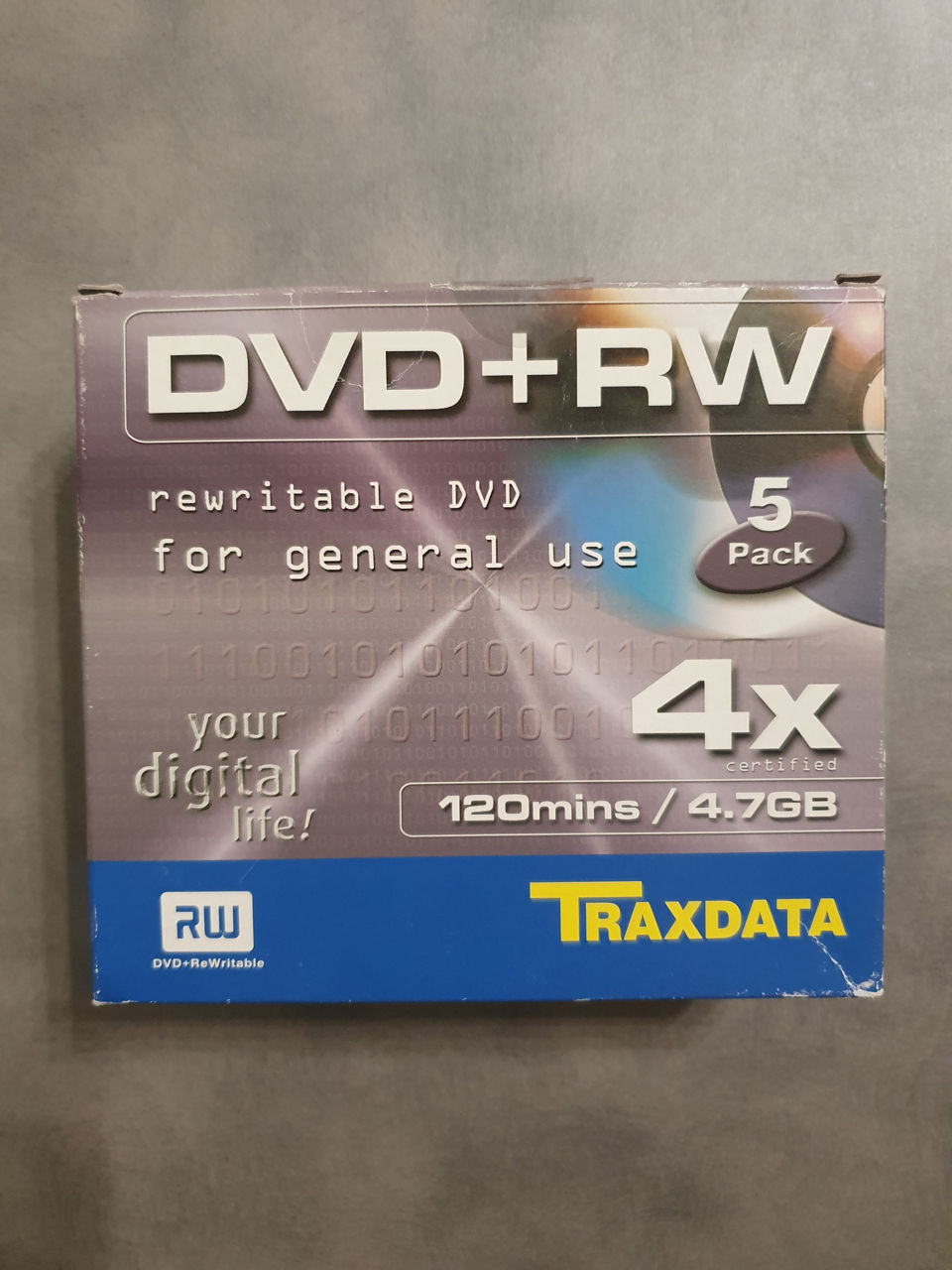 Traxdata DVD+RW 4x 4.7GB 4pcs