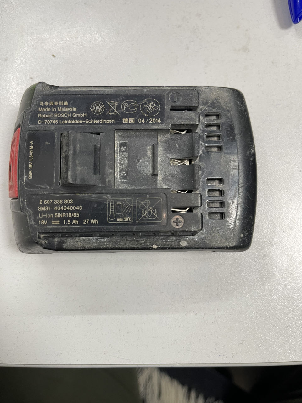 Baterie Bosch 5INR18/65- 18V 1,5Ah