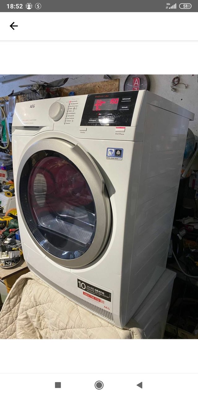 Компрессорная сушильная машина AEG 8000 серии на 8 кг