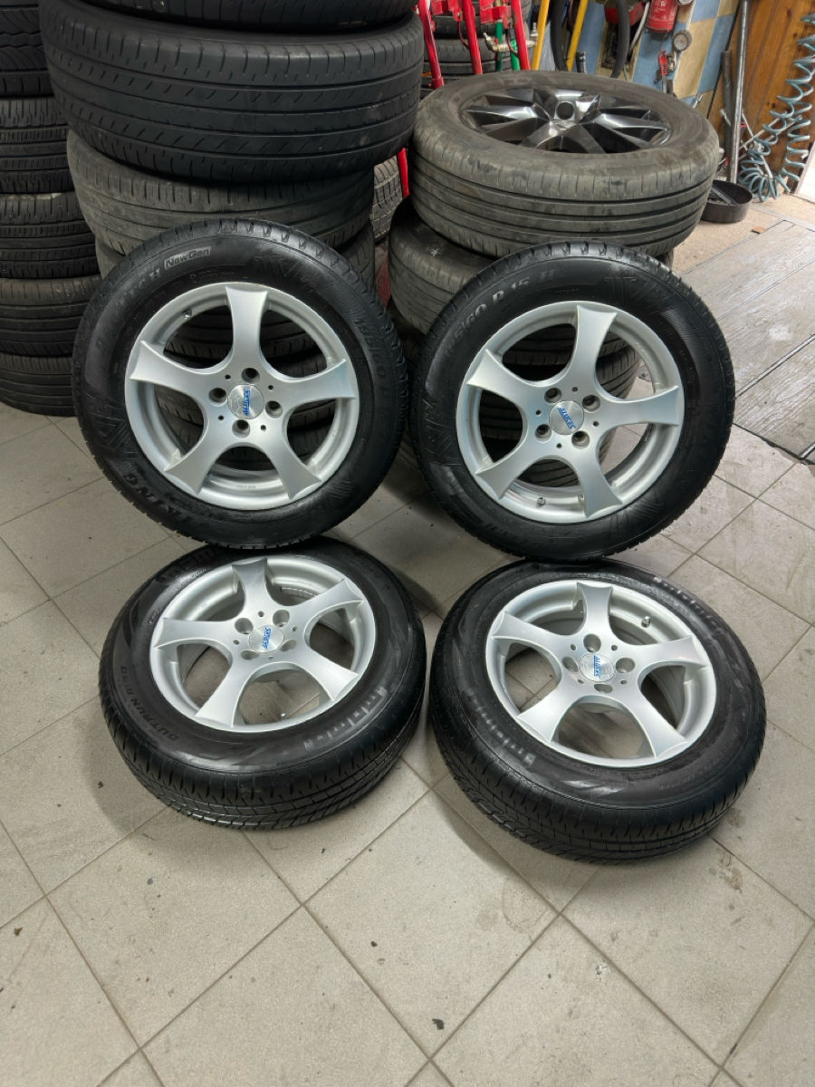 4 jante cu cauciucuri noi 4x100 R15