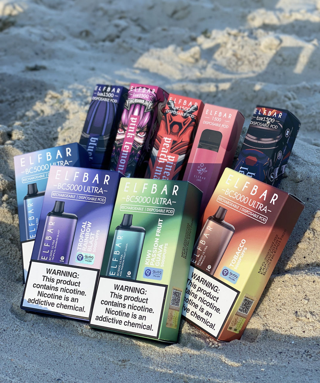 Elf Bar 1500 lux и Elf Bar BC 5000 ultra ORIGINAL