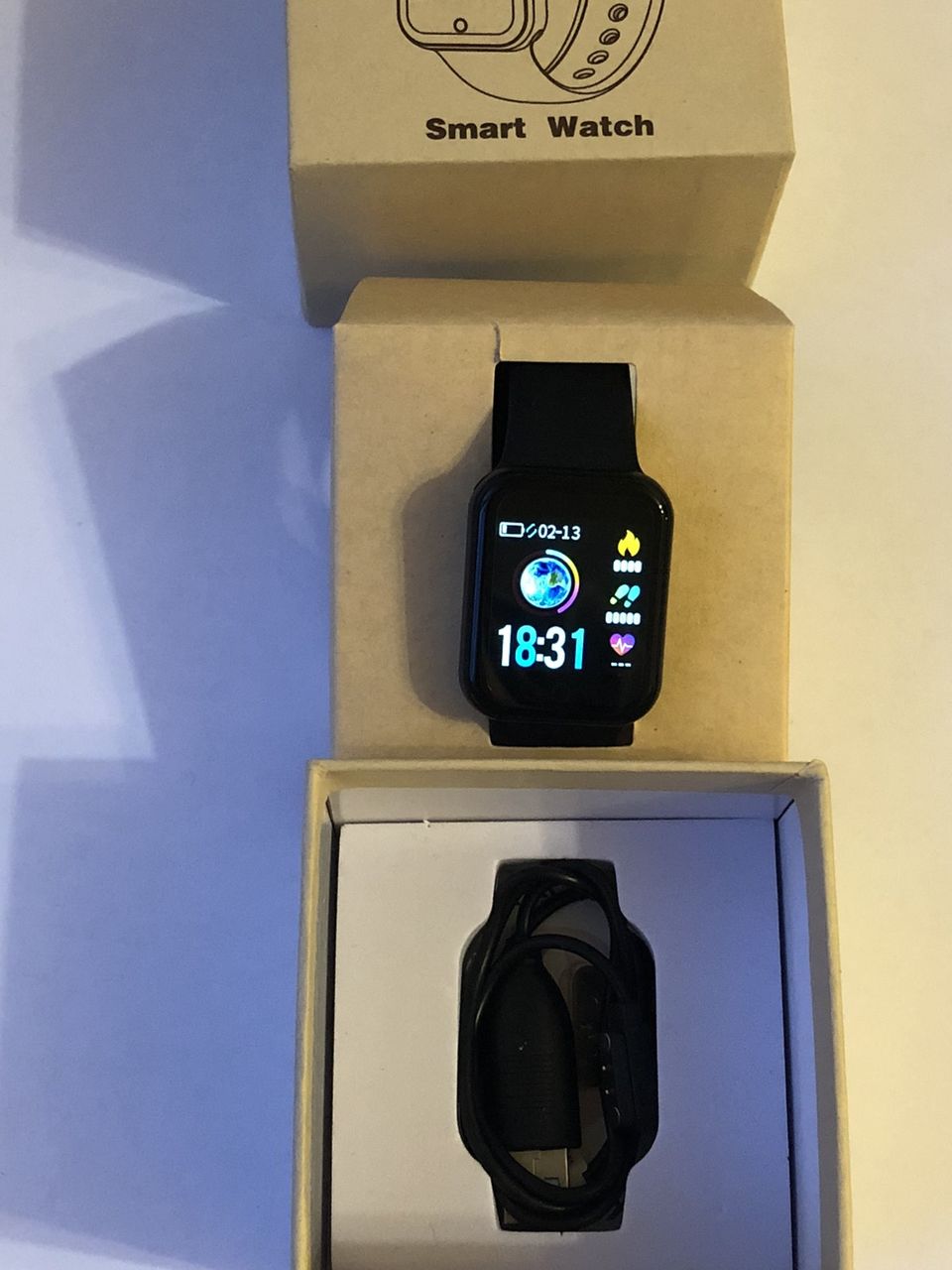 Ceas inteligent, kungix bluetooth fitness tracker cu monitor de ritm ...