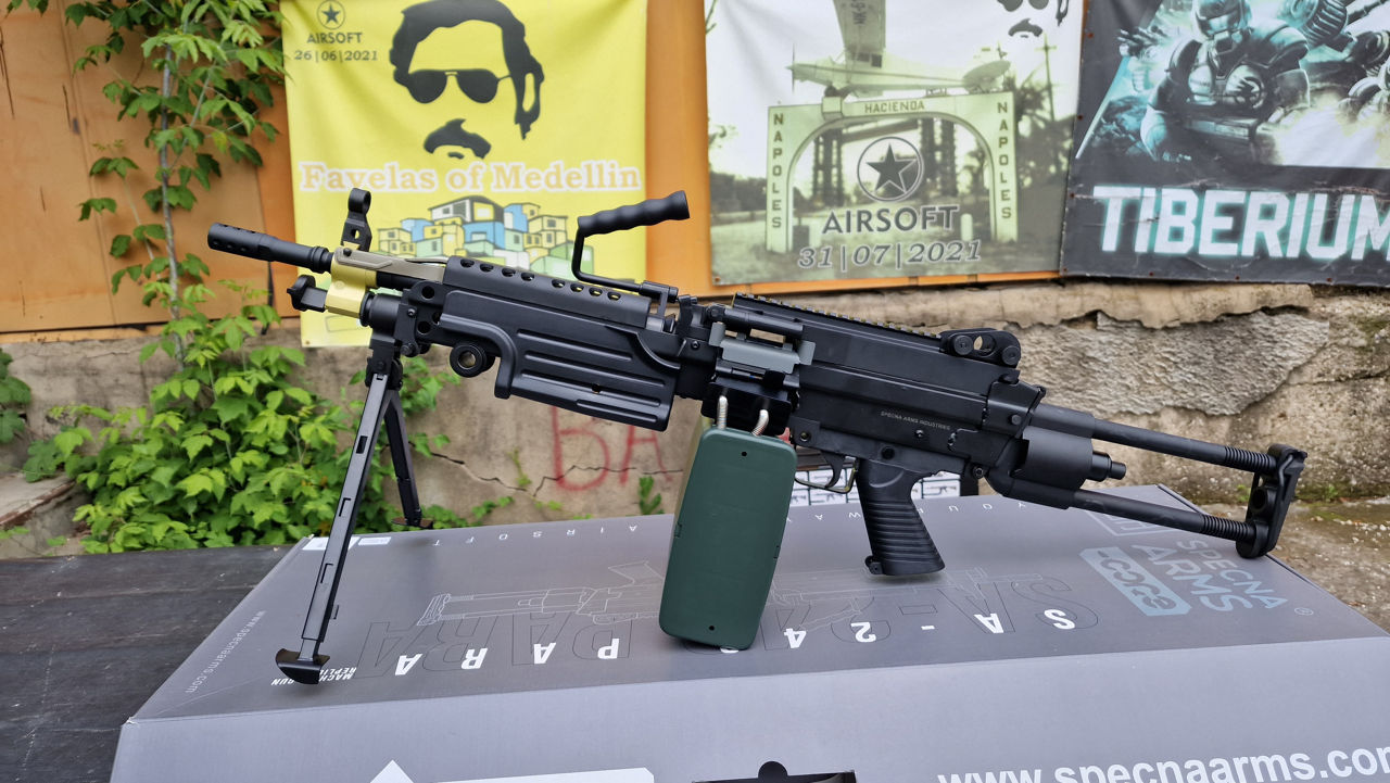 Replica mitraliera airsoftSpecna Arms SA-249 PARA EDGE