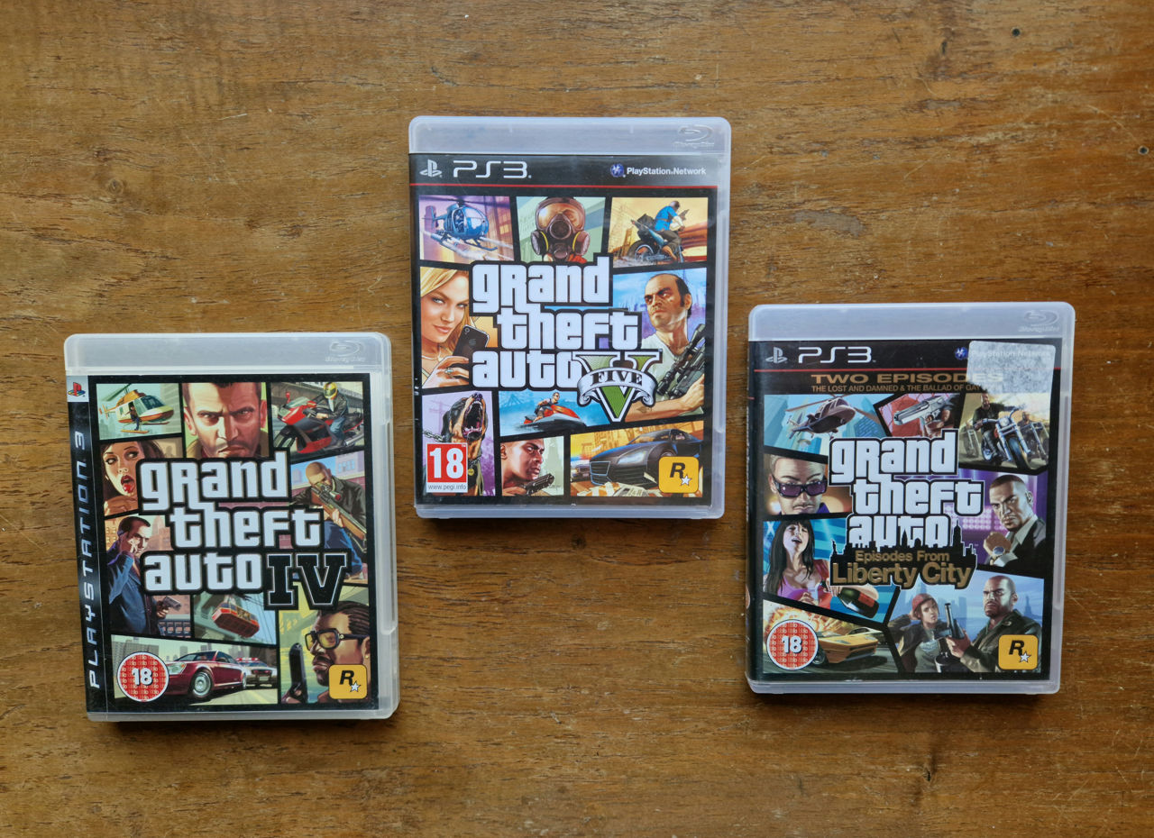 PS3 Gta5, Gta4, Gta liberty city