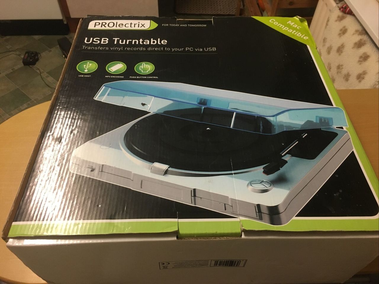 Prolectrix usb turntable - 2-х скоростной проигрыватель винила с usb ...