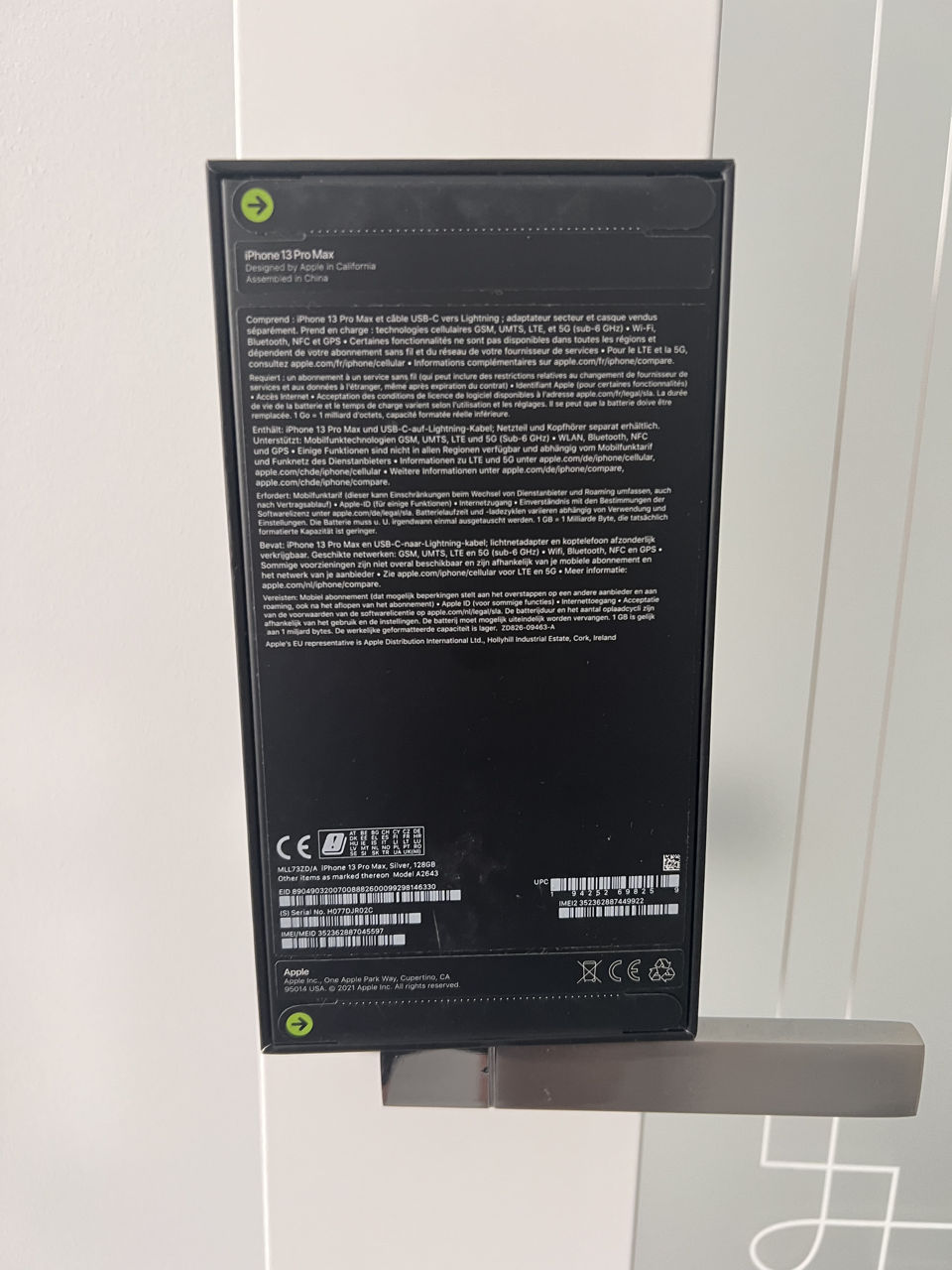 Vind iPhone 13 Pro Max 128Gb Silver Sigilat