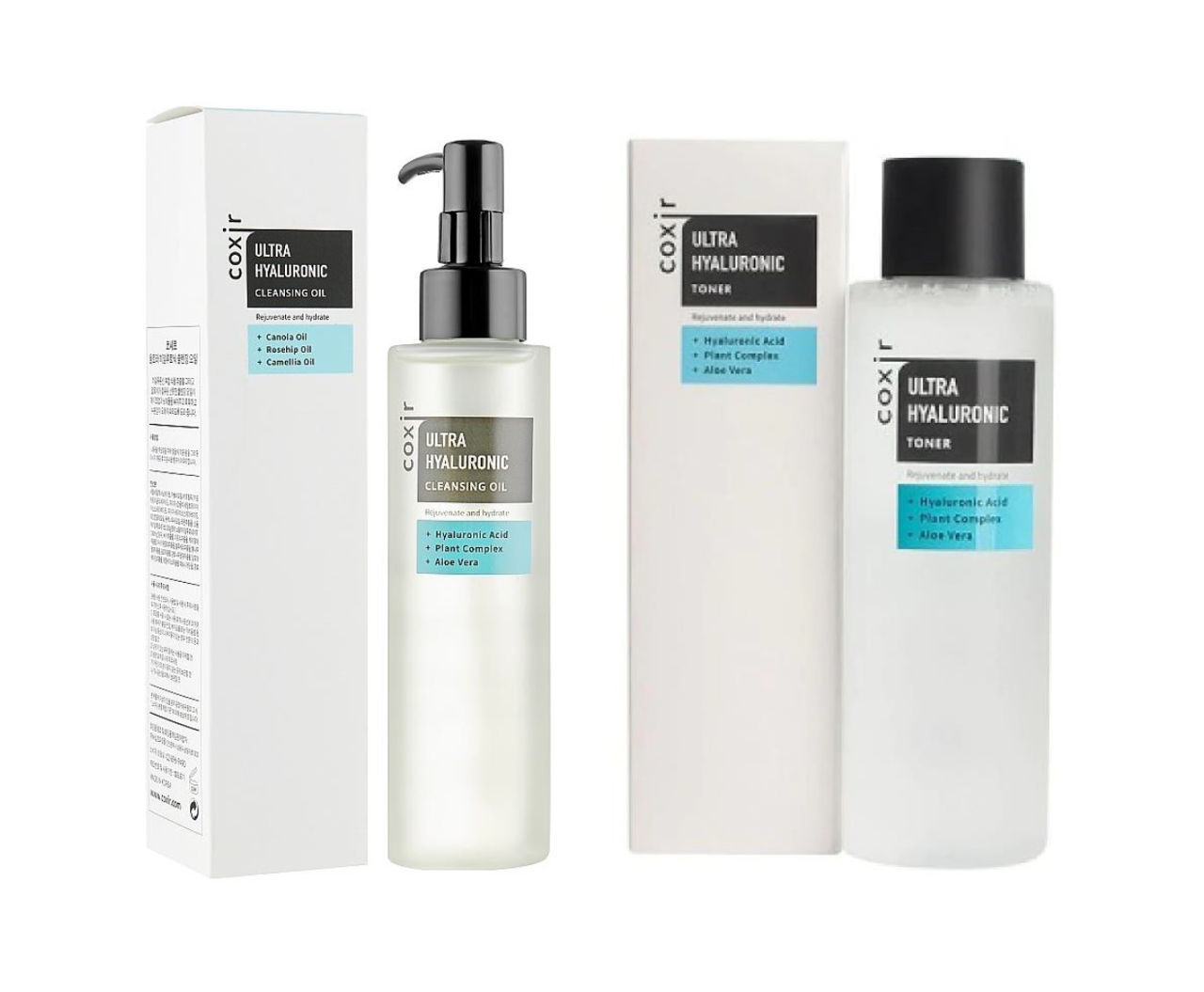 Coxir Ultra Hyaluronic Toner & Cleansing Oil